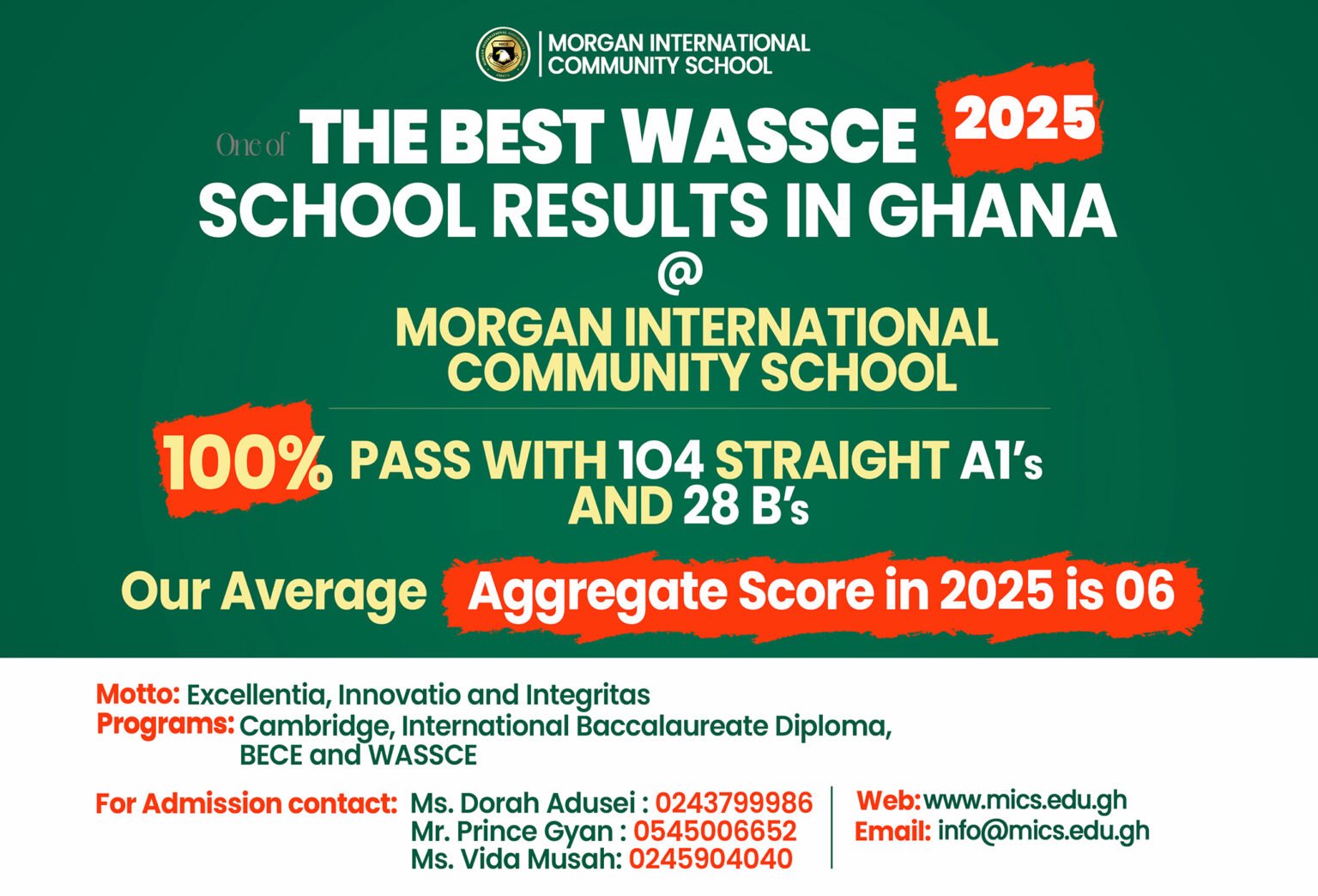 Morgan International Community School shines with exceptional 2025 ...